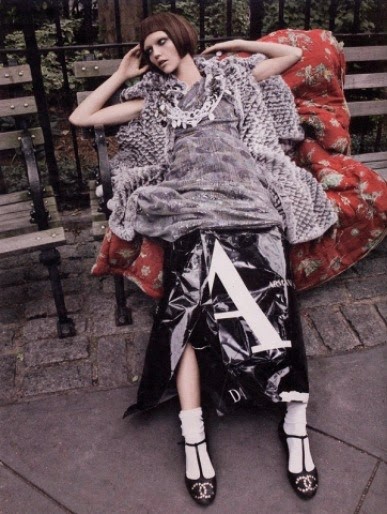 Print and blue: Homeless chic