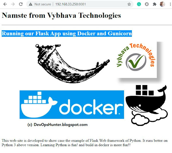 DevOps Hunter: Python Web Framework Flask App on Docker Container