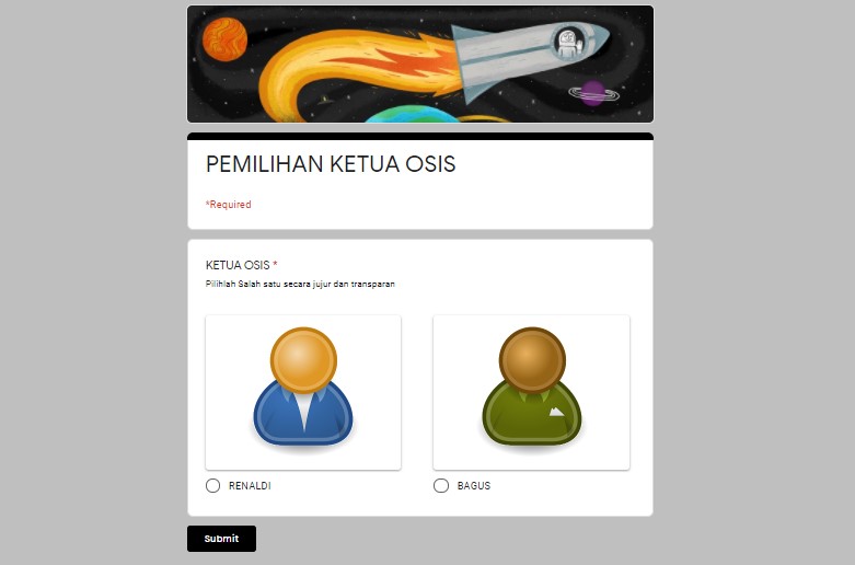 Cara Membuat Voting Polling dengan Google Form