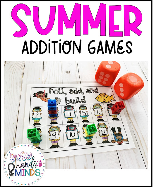 Summer Addition Games | Busy Hands and Minds