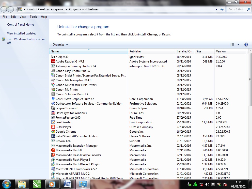 Mengenal Perintah Appwiz.cpl Pada Komputer - Awan