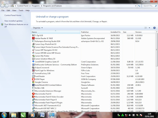 Mengenal Perintah Appwiz.cpl Pada Komputer - Awan