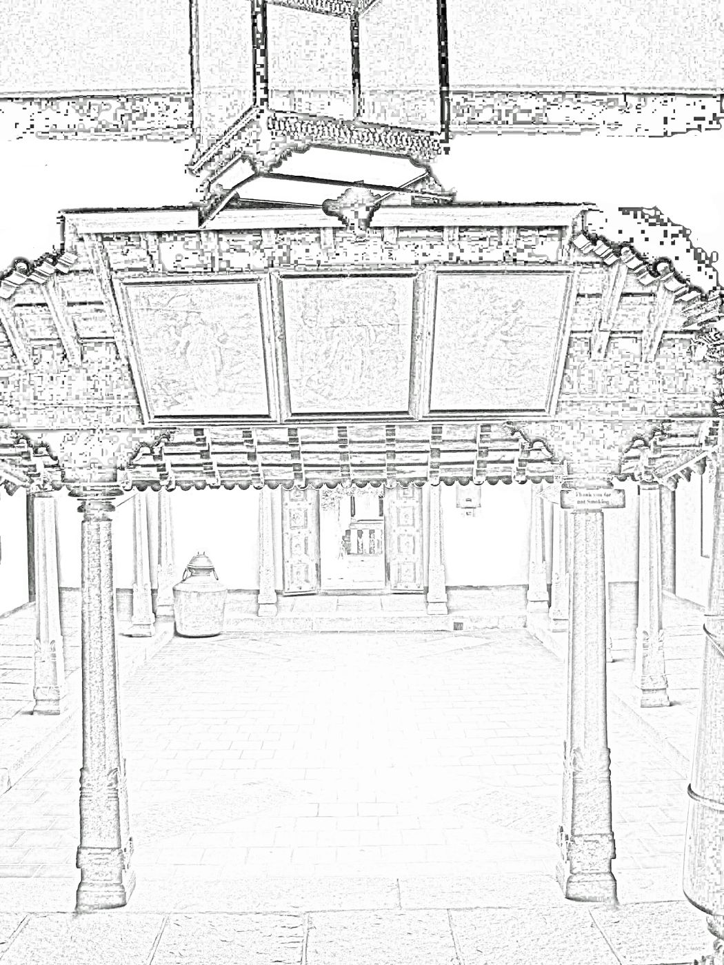 Stock Pictures: Sketches of traditional Indian houses