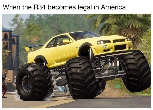 The Best R34 Nissan Skyline Memes - Nissan Skyline GT-R s in the USA