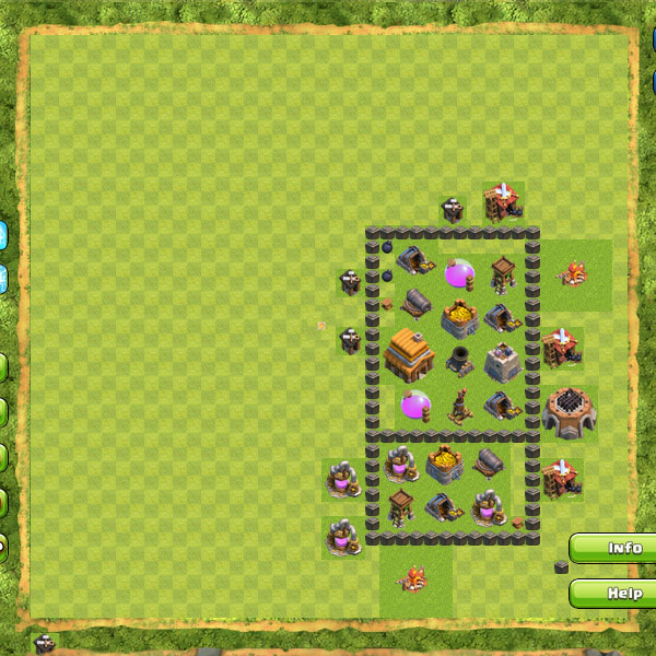 Base Clash Of Clans TH 4 Terbaik Dan Terkuat | Ada Semua