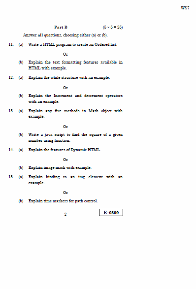 Alagappa University B.C.A.Computer Application Elective : WEB DESIGN ...