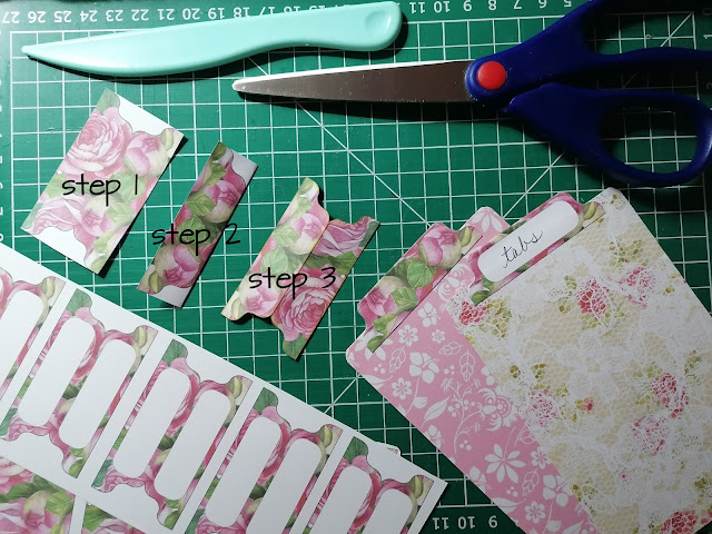 Junk Journals & Paper Crafts: Print & Cut Divider Tabs for Folders & Tags