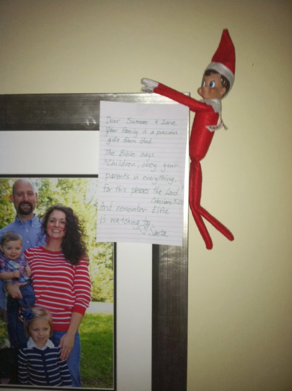 The Martin Family: Our Elf on the Shelf: Days 1-11