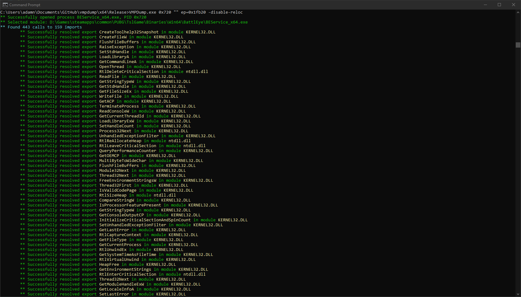 VMPDump - A Dynamic VMP Dumper And Import Fixer