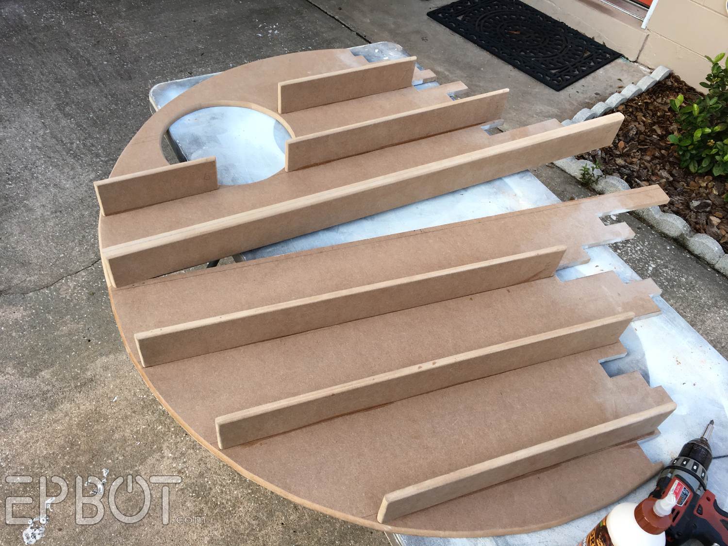 EPBOT: Our DIY Death Star Shelf Changes Colors! Come See!