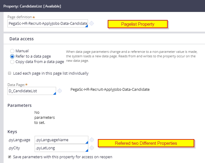 Keyed Page Access | We Learn Pega
