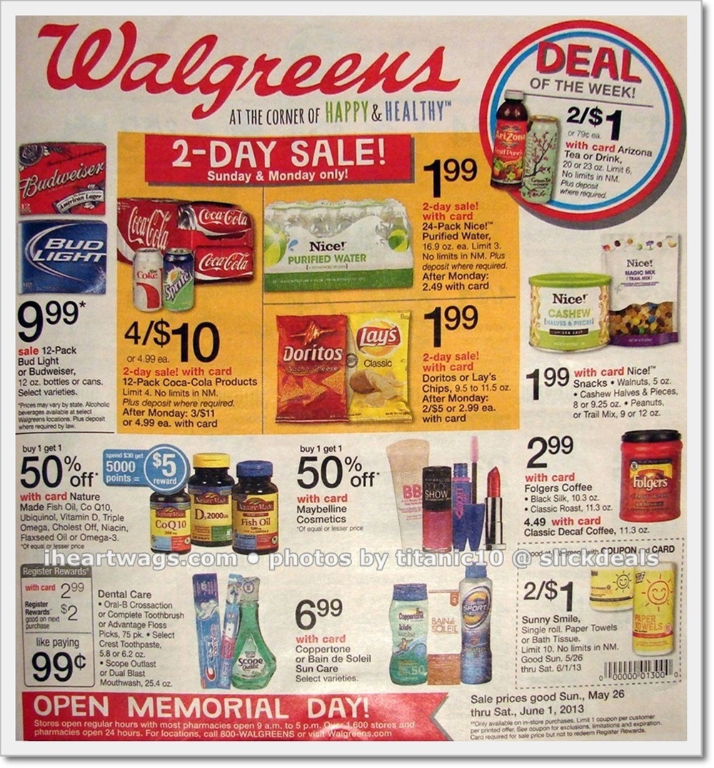 Weekly Ad Scan: Walgreens Ad Scan: Week of 5/26-6/1