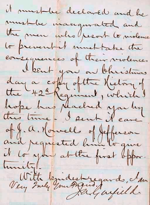 United Colonies and States Presidency: 1774-Present: James Garfield