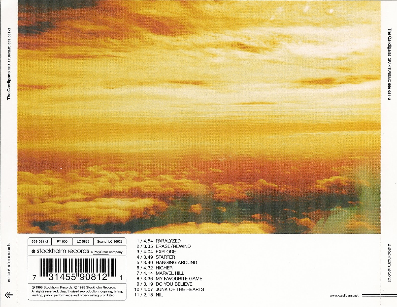 Classic Rock Covers Database: The Cardigans - Gran Turismo - Released ...