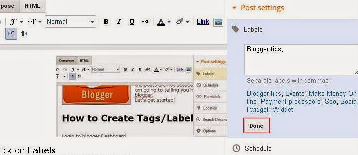 How to Create Tags or Labels in blogger | Tech Blog