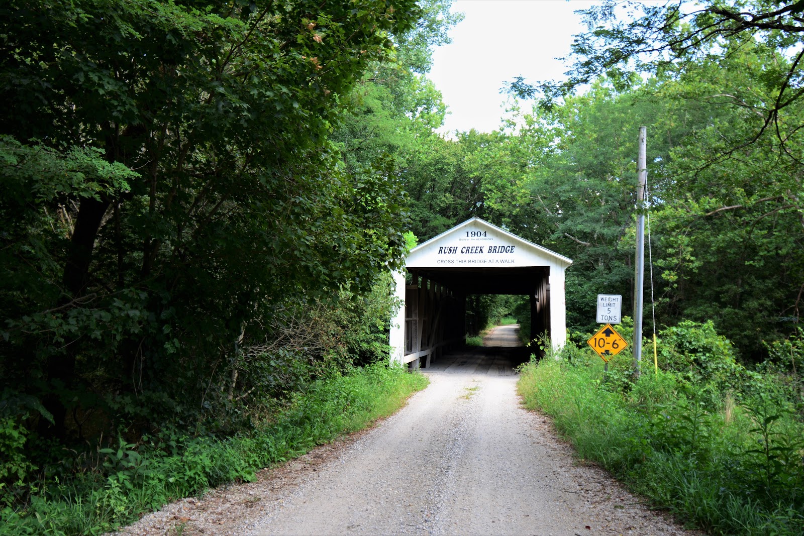 COVERED BRIDGES IN OHIO +: RUSH CREEK COVERED BRIDGE - TANGIER, INDIANA