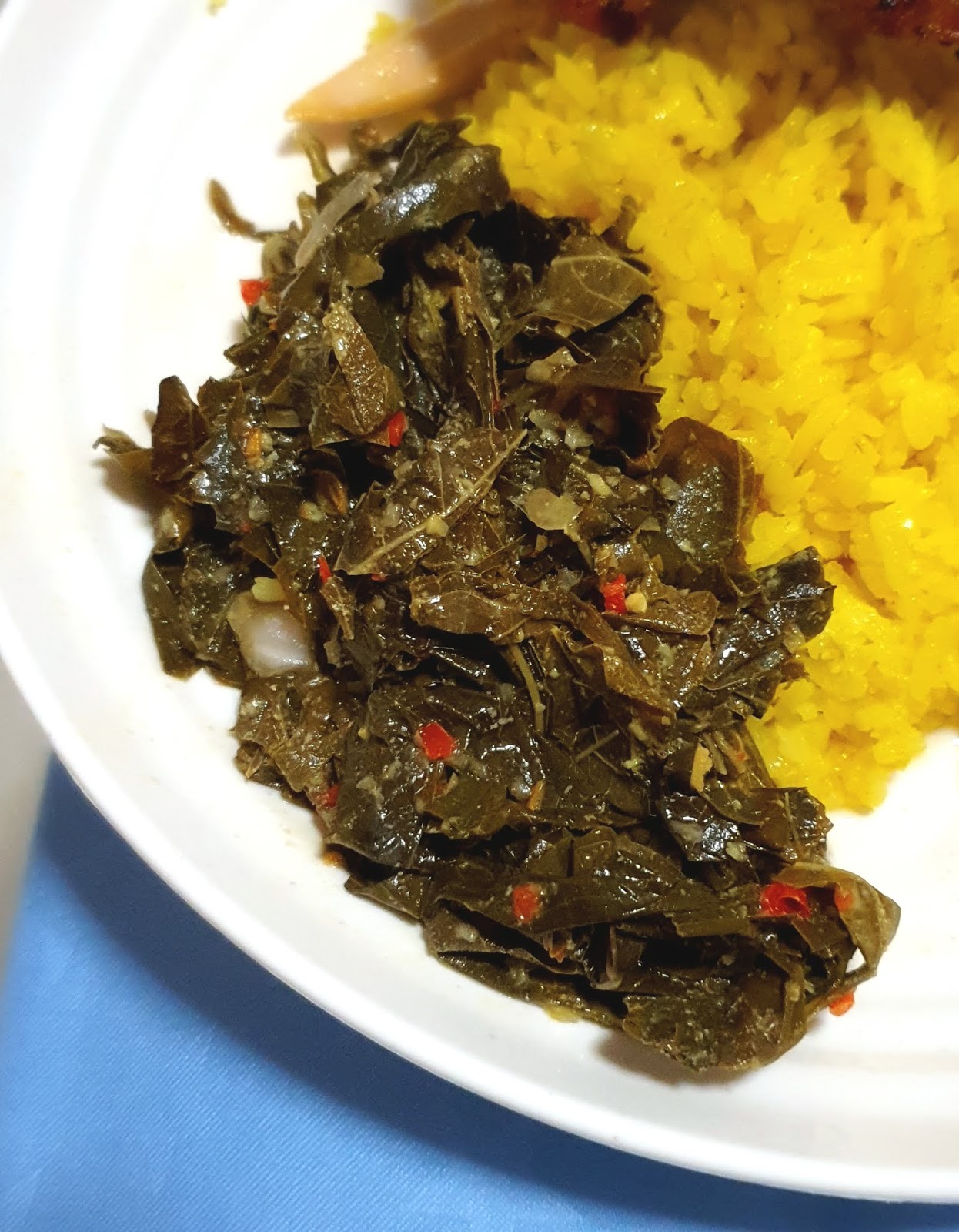 I Love. I Cook. I Bake.: Stir Fry Tapioca Leaves In Coconut Milk