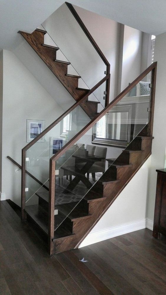 48 Luxury Glass Staircase Design Ideas For Your Dream Home | ARA HOME