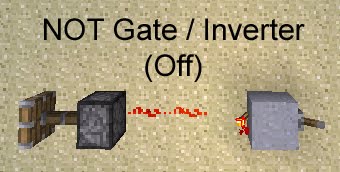 Simple Redstone: An Intro - Input/Output Gates, NOT Gates