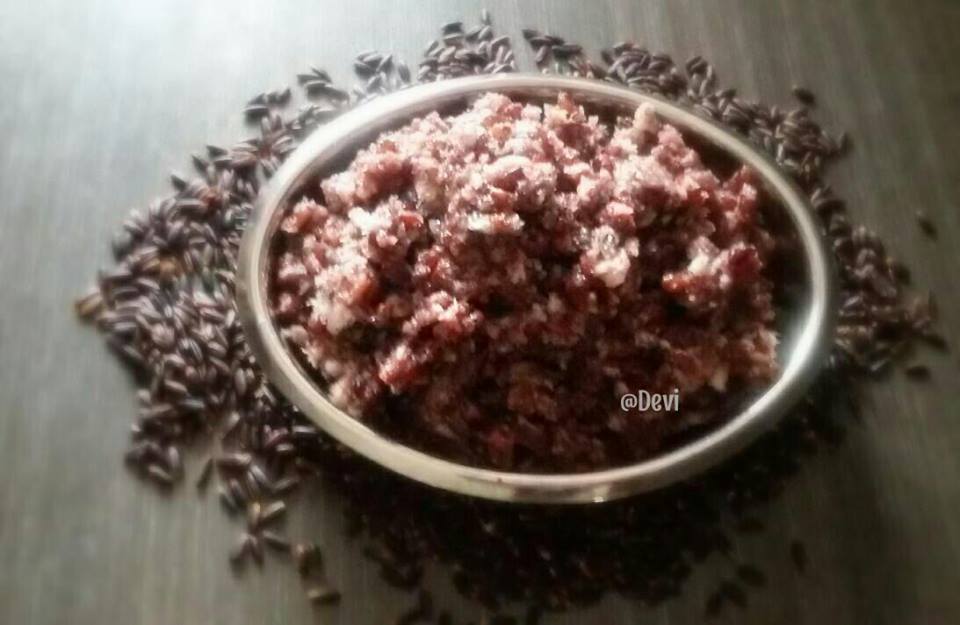 My Passion: Karupu Kavuni Arisi Inippu / Black Rice Sweet - A Delicacy ...