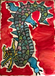 Art-A-Baloo Crew: Chinese New Year Dragons: A Lesson in Line and Color