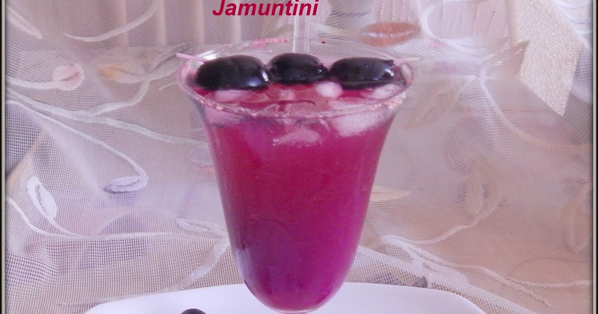 Jamuntini /Jamun With Gin -Cocktail#FoodieExtravaganza - Sneha's Recipe