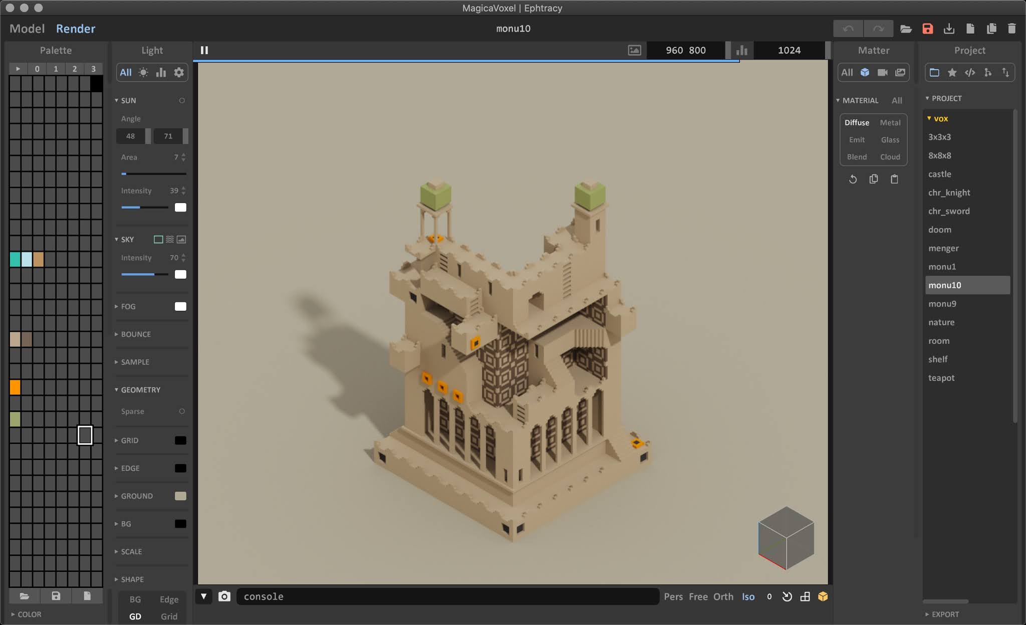 Magicavoxel Animation