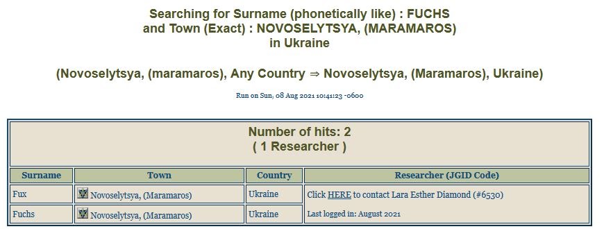 Lara's Jewnealogy: JewishGen's JGFF / A Family Story Matching ...