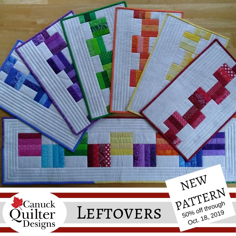 Canuck Quilter: New patterns: Leftovers and Mostly Clear