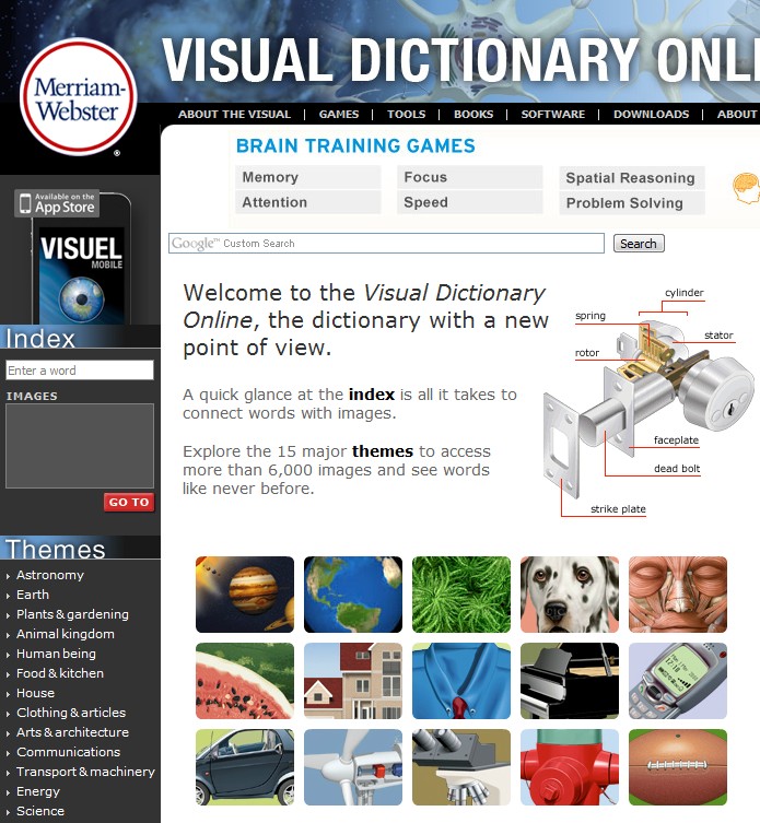 ABEL'S ENGLISH PAGE: MERRIEM WEBSTER VISUAL DICTIONARY