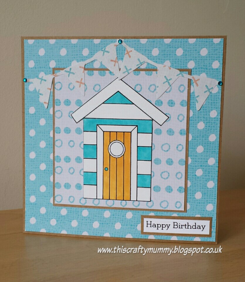 This Crafty Mummy: Beach Hut Card
