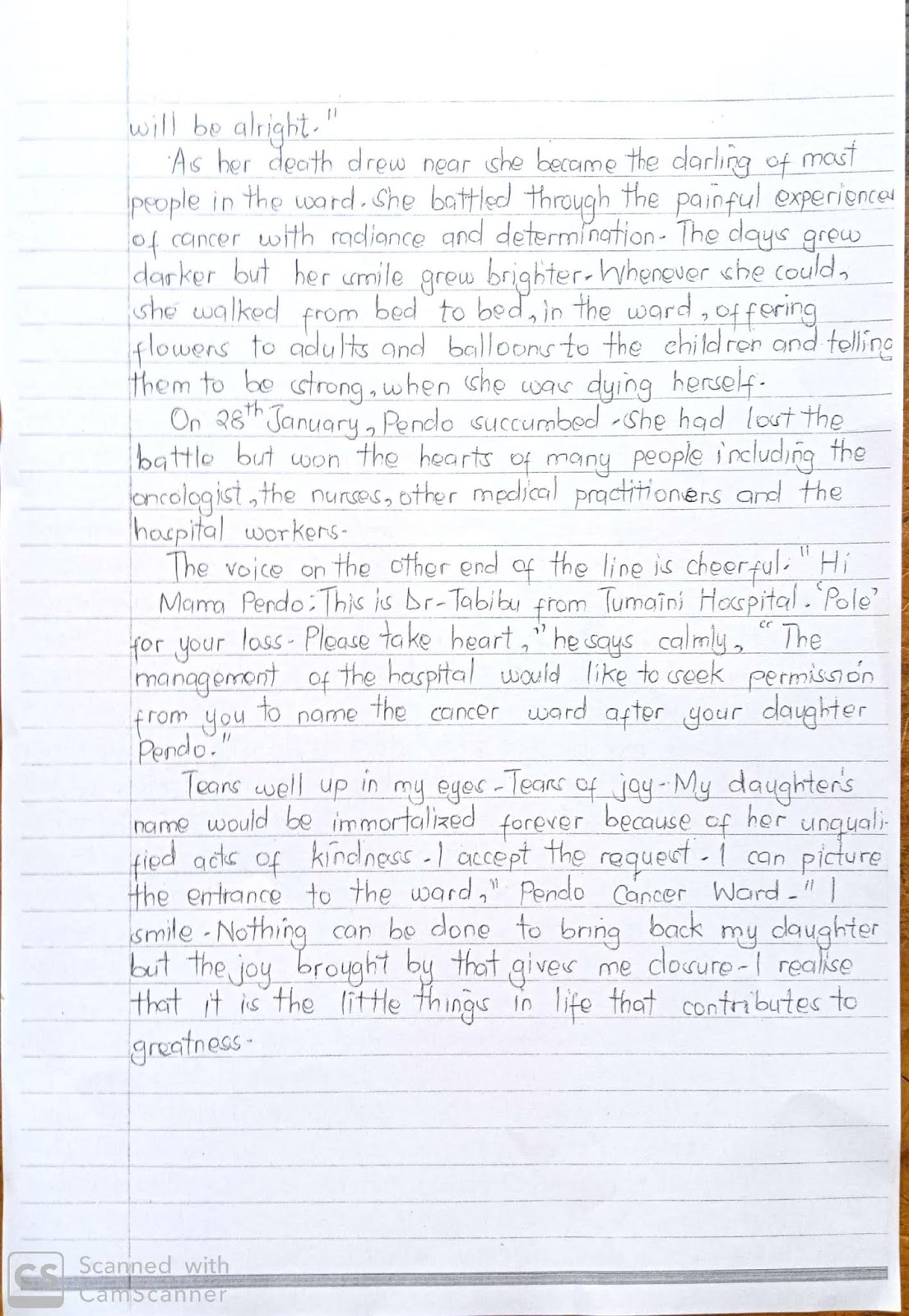 KCSE SET BOOKS ESSAY QUESTIONS and ANSWERS : October 2019