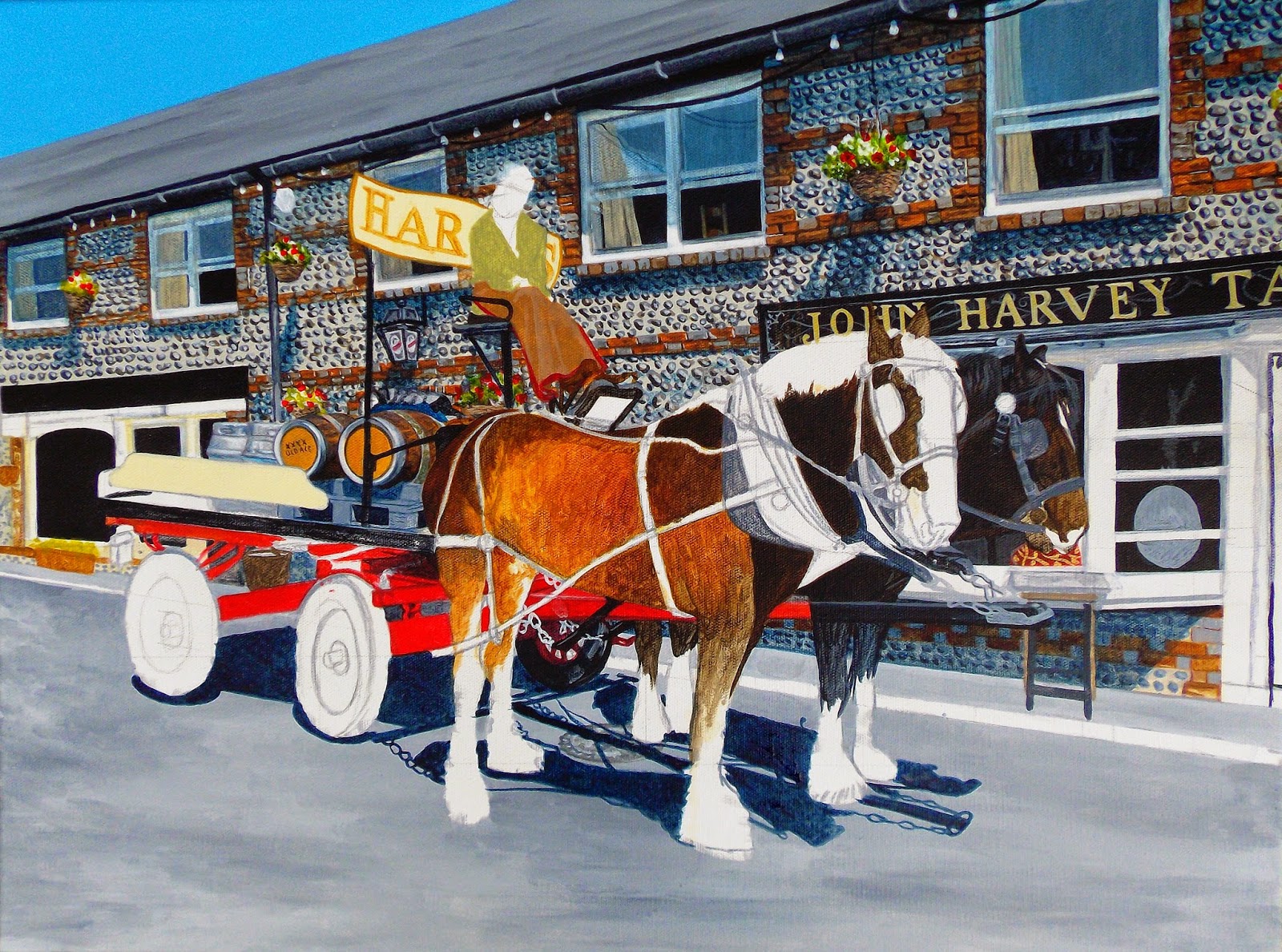 ORIGINAL ART by Paula Oakley: "Dray Days of Summer" Second painting of ...