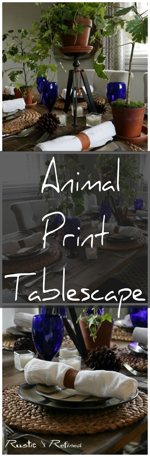 Animal Print Tablescape | Rustic & Refined