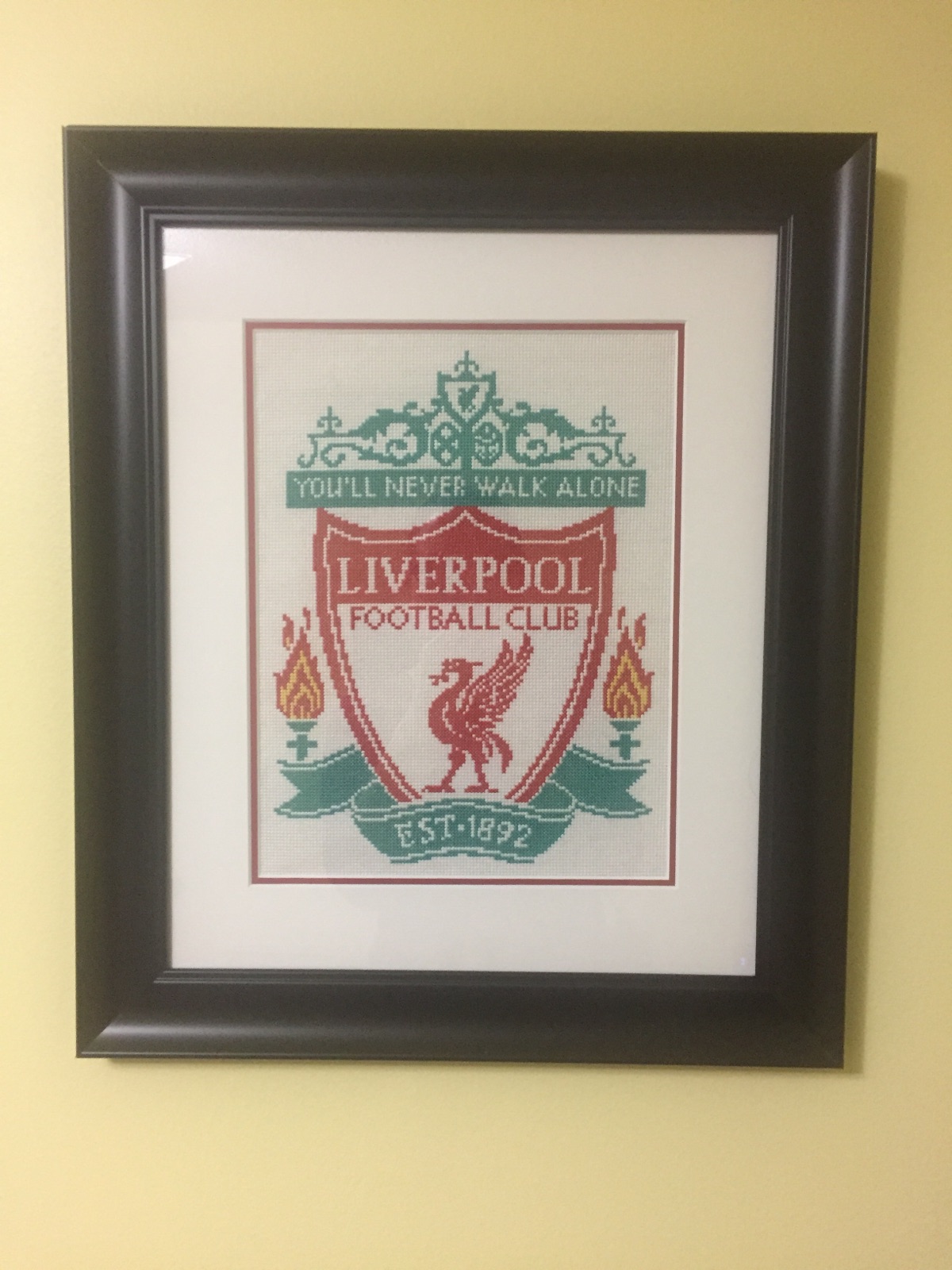 EASY PATTERNS: Liverpool FC cross-stitch pattern