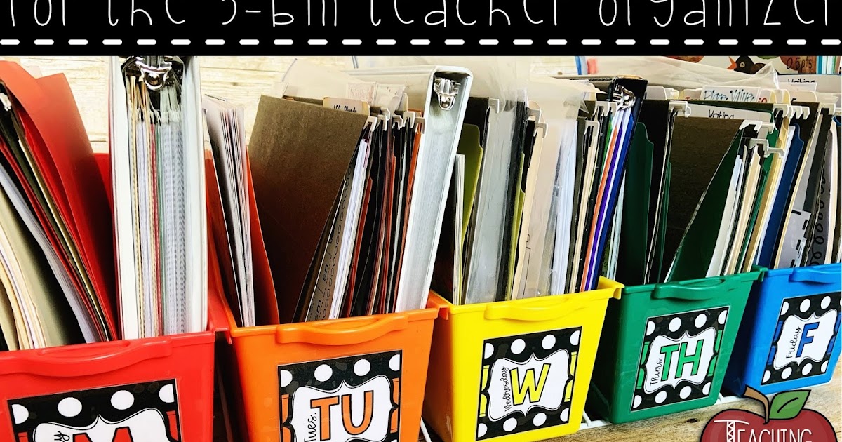 Teaching With Terhune: TEACHER 5-BIN STORAGE ORGANIZER LABELS *FREEBIE*