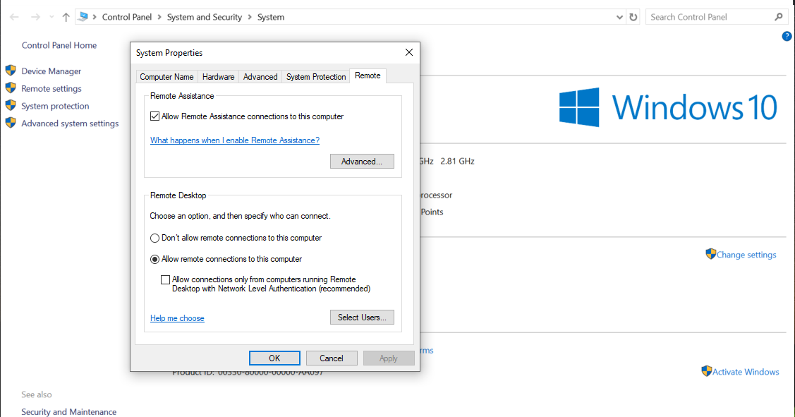 PSR.COM: Remote desktop connection to Azure AD joined computer device