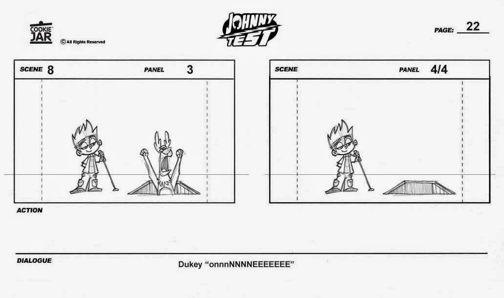 Shane Doyle animation,design,storyboards: StoryBoard- Johnny Test Teaser