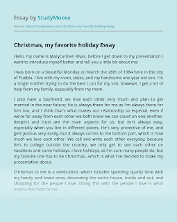 essay examples: Christmas Essay