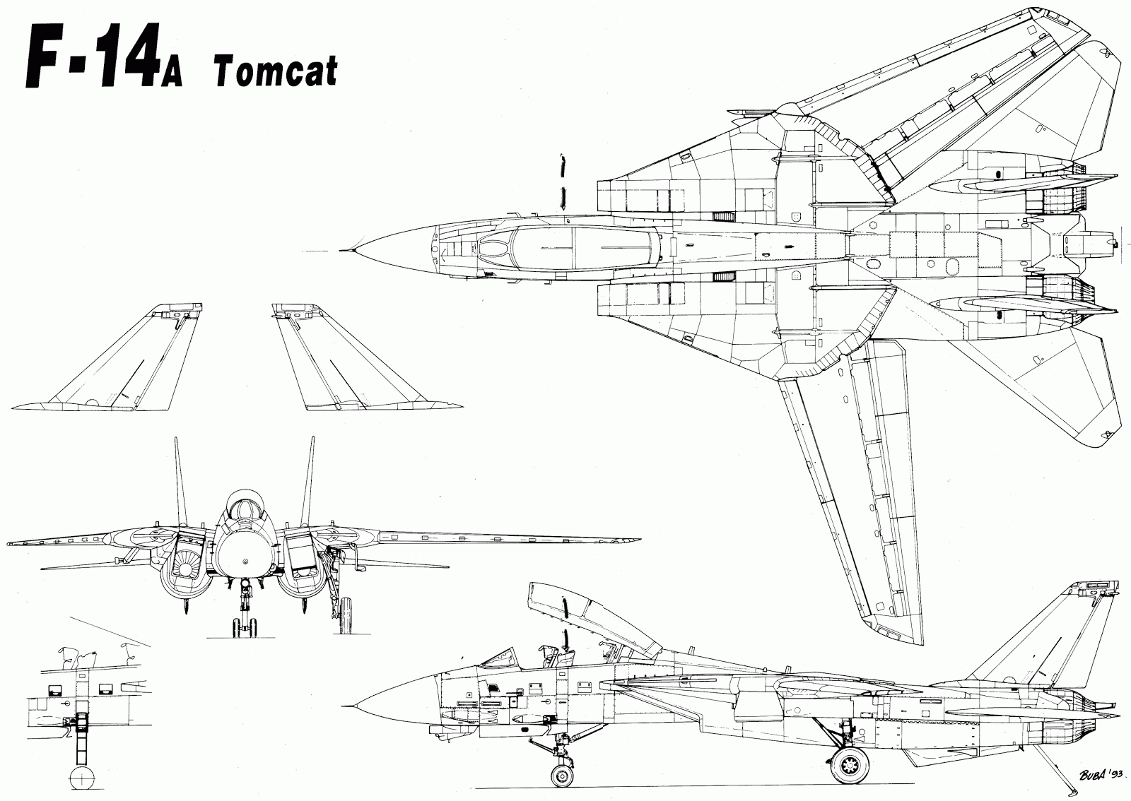 F 14 Tomcat Coloring Pages