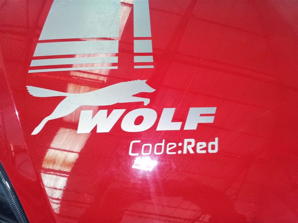 The Green I Signs Blog: Ford Focus ST Code Red Wolf car graphics ...