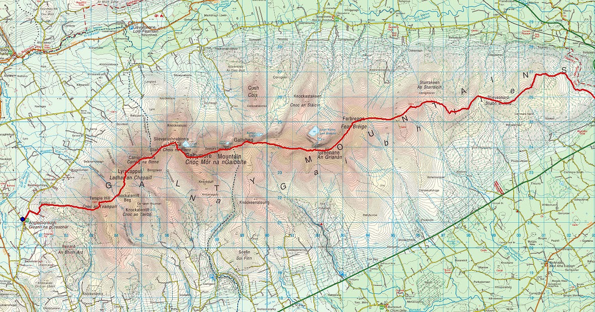 we like it when it is windy: Galty mountain hike plan