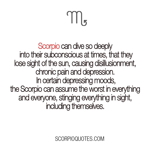 Scorpio Subconscious | Scorpio Quotes