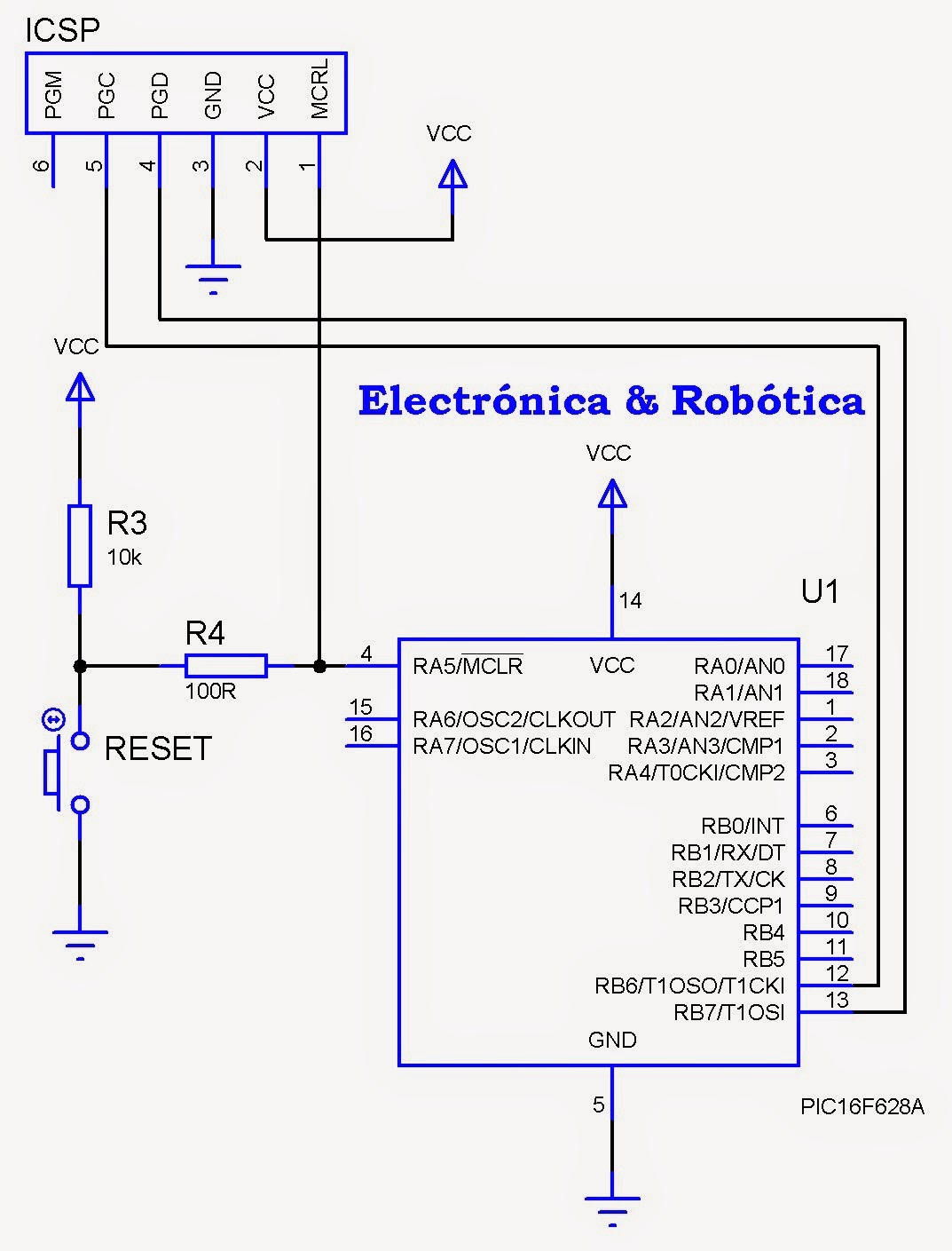 Conector ICSP (In-Cicuit Serial Programming) para microcontroladores de ...