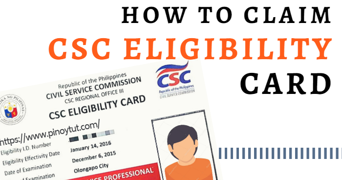 How to CSC Claim Eligibility Card | Pinoytut