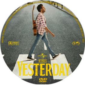Yesterday (2019) Caratula Cover y Label Galleta DVD