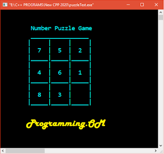 Number puzzle game in C++
