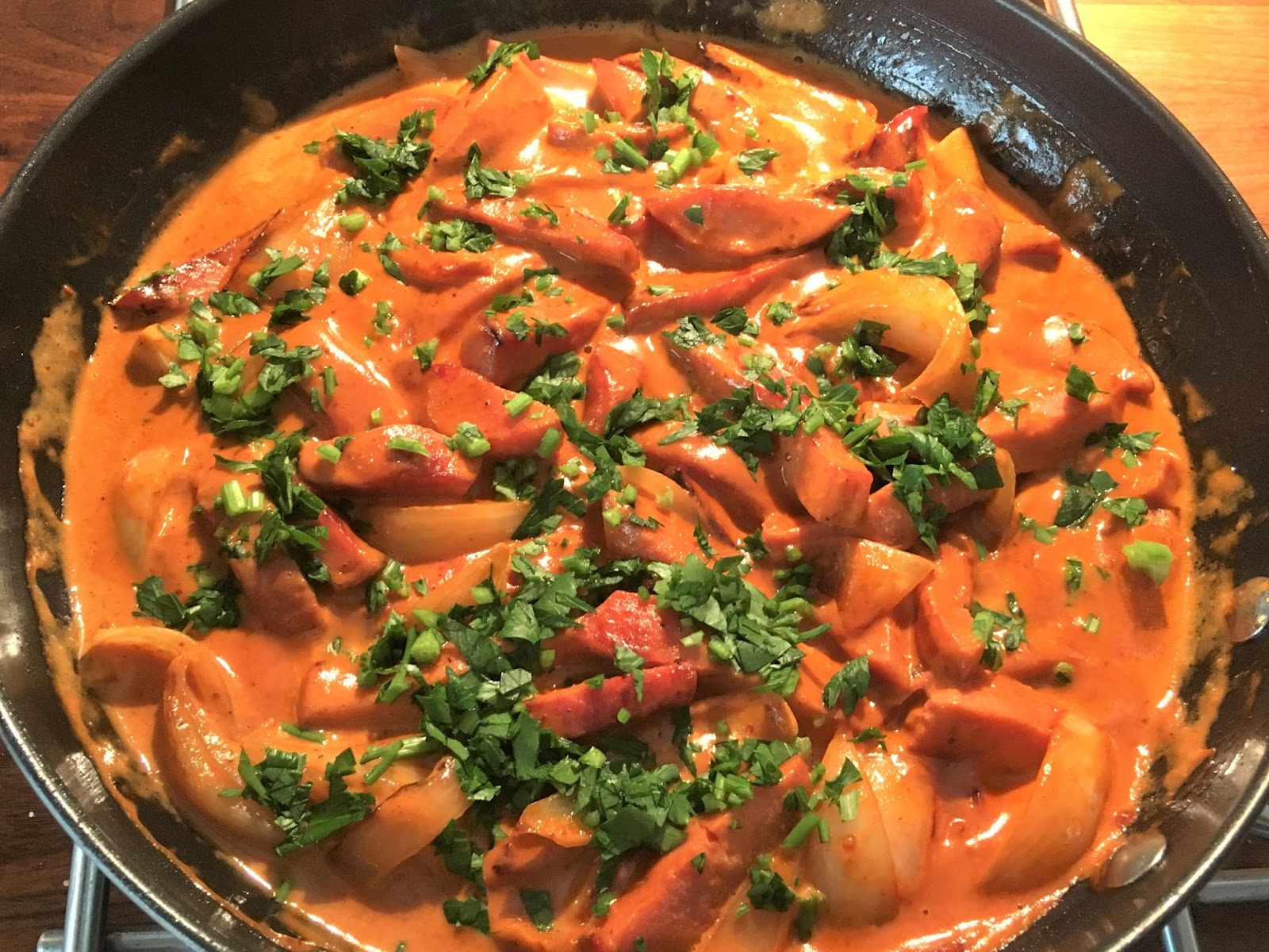 Farmors mat: Korv Stroganoff