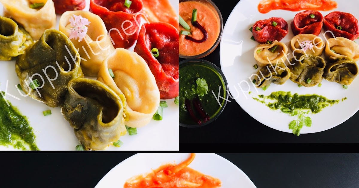 Tricolour Momos| Veg Momos and Chutney | Healthy Momos| Himalayan ...