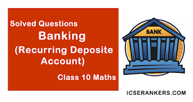 Chapter 2 Banking (Recurring Deposit Account) Question and Answers ...